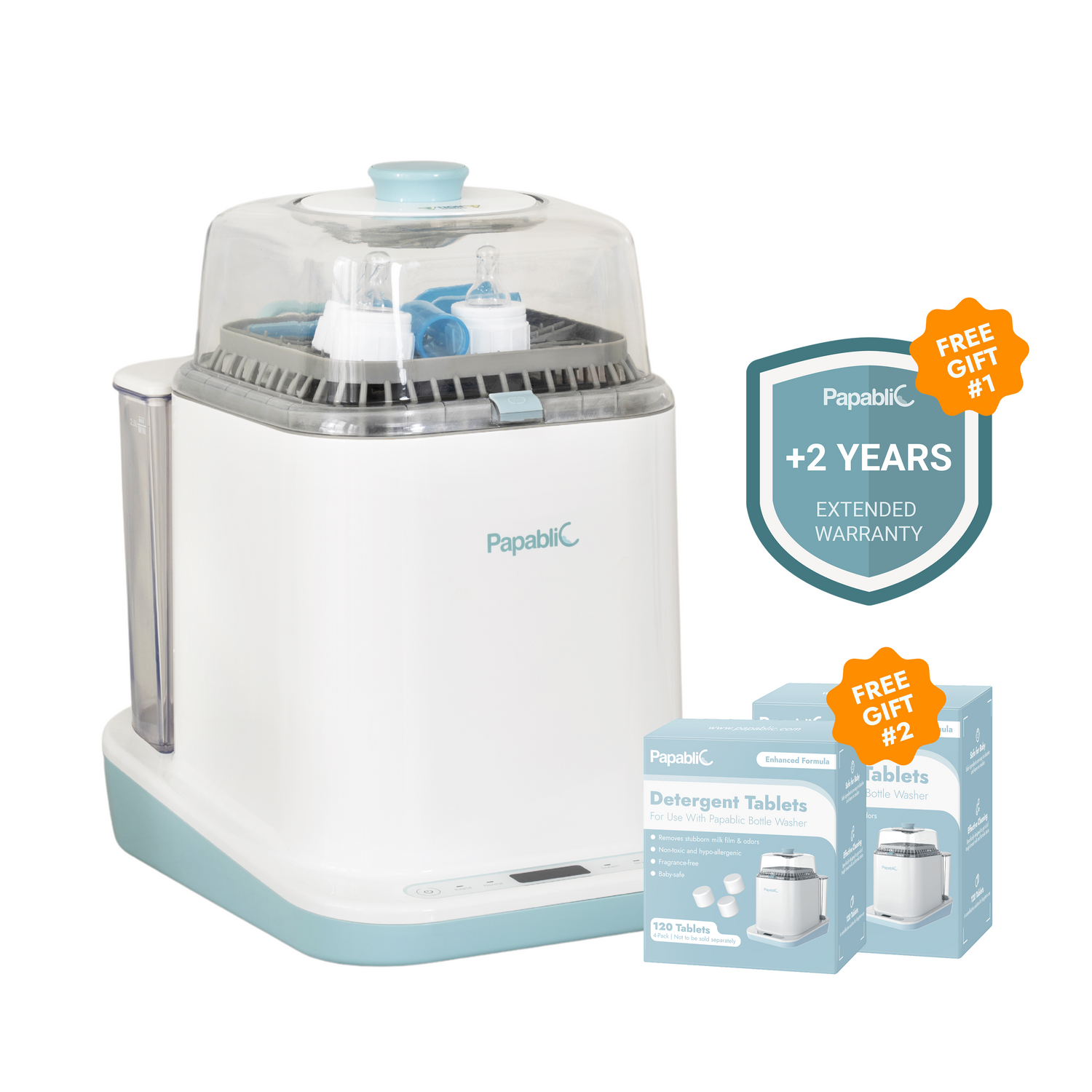 Home Baby Bottle Washer Sterilizer and Dryer All in One Bottle Cleaner