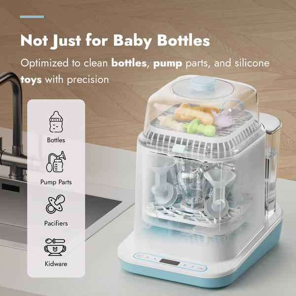 Home Baby Bottle Washer Sterilizer and Dryer All in One Bottle Cleaner