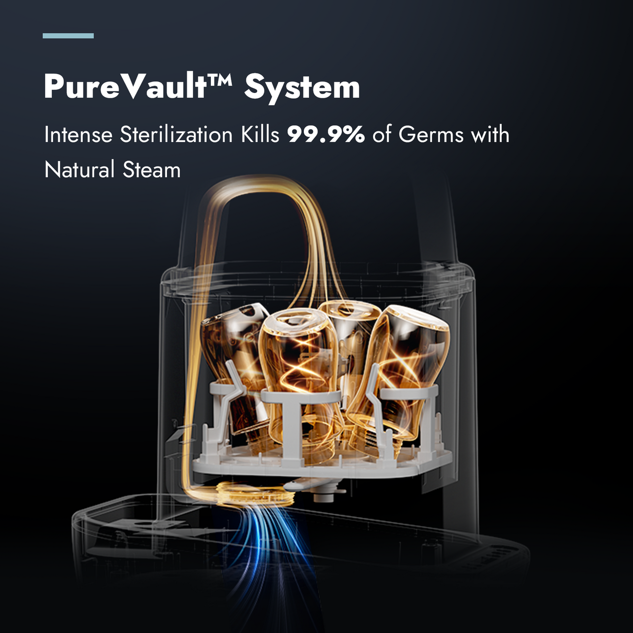 Home Baby Bottle Washer Sterilizer and Dryer All in One Bottle Cleaner